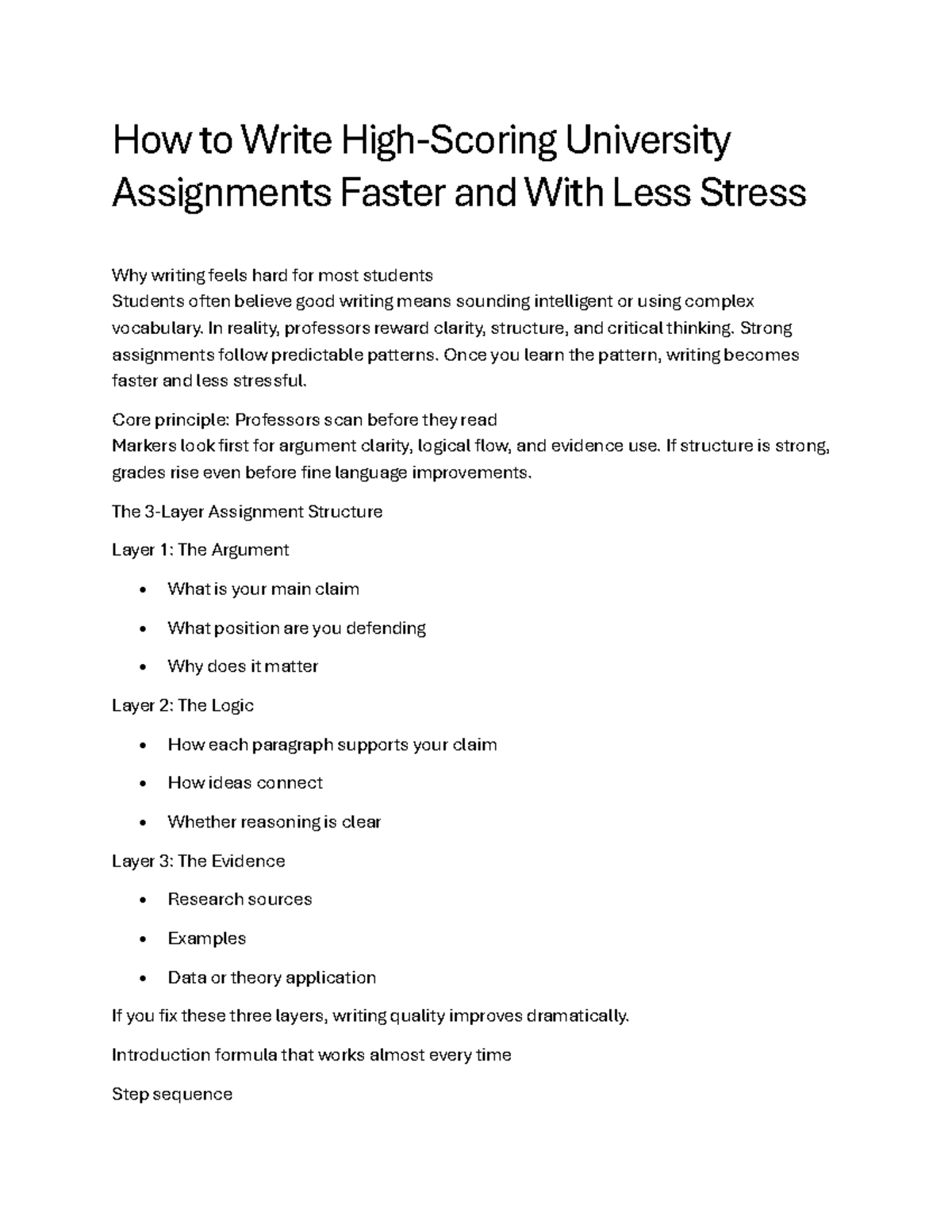 How to Write University Assignments Faster: Tips for Success - Studocu