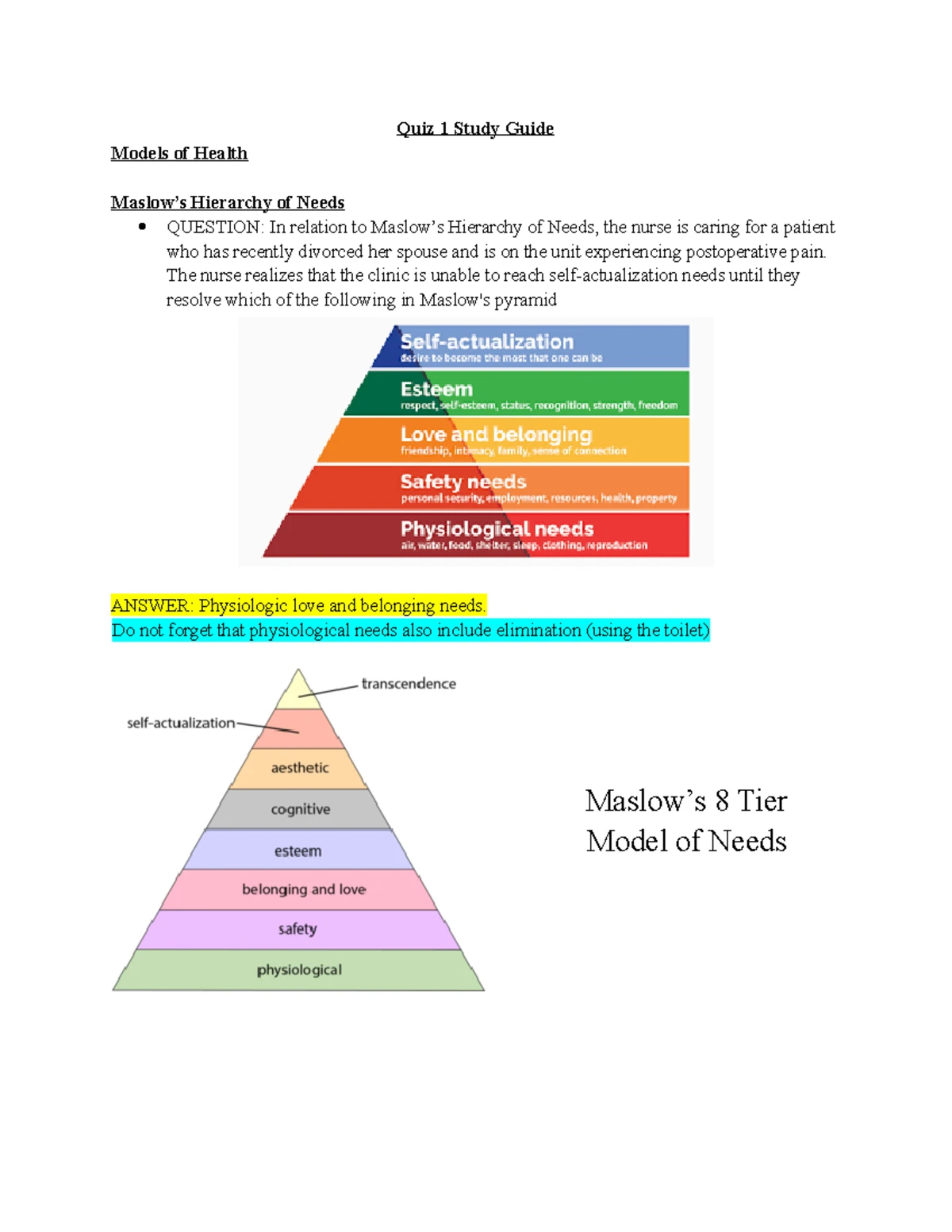 NR222 Quiz 1 - Study guide - NR222 Quiz 1: 1) Identify:a. Role ...