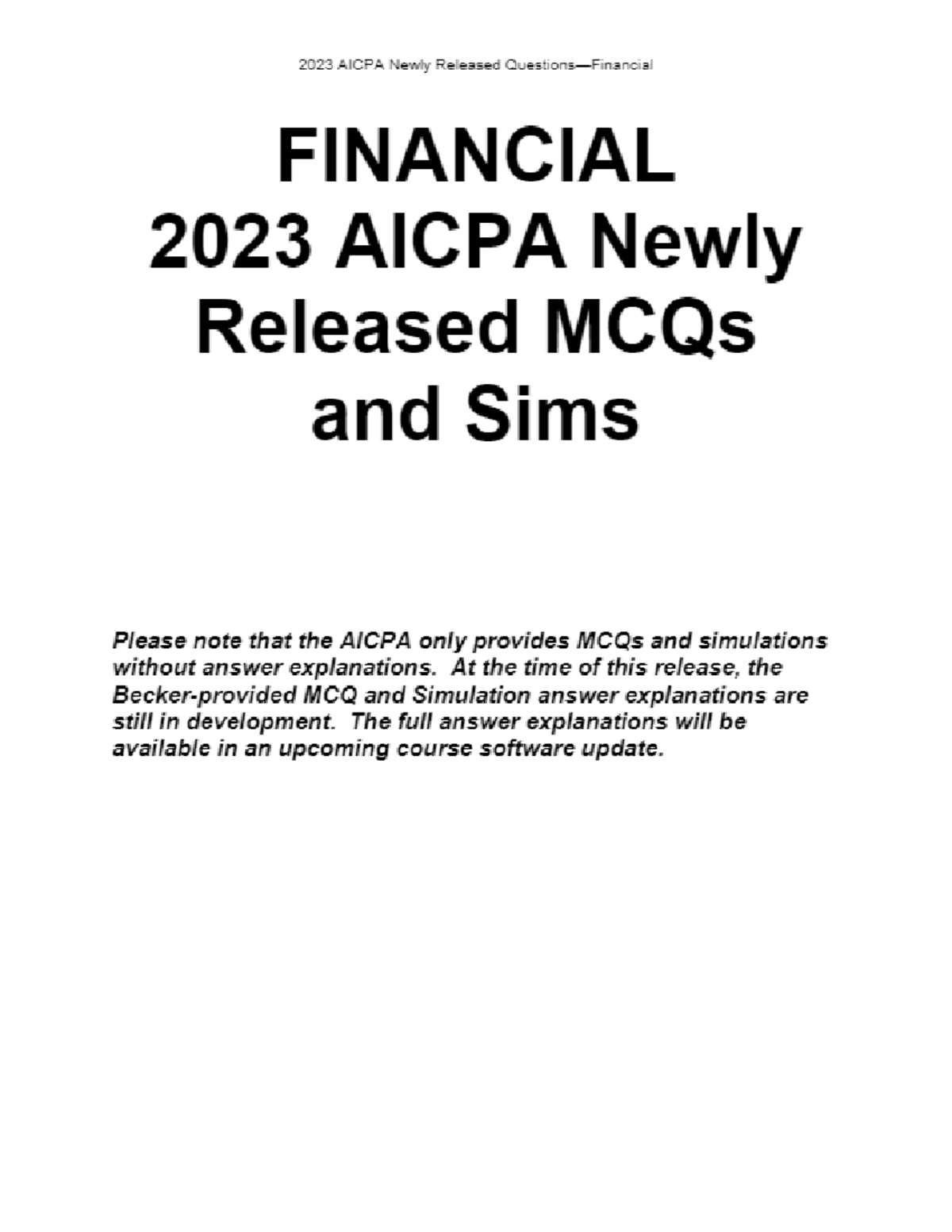 2023 FAR CPA Exam: Sample Questions for Success - Studocu
