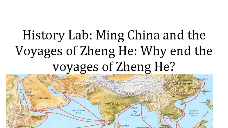 Ming Empire Lab: The Voyages of Zheng He and Their End - Studocu