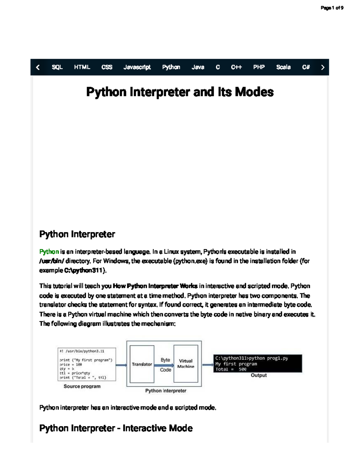 Python 04: Understanding Python Interpreter Modes and Usage - Studocu