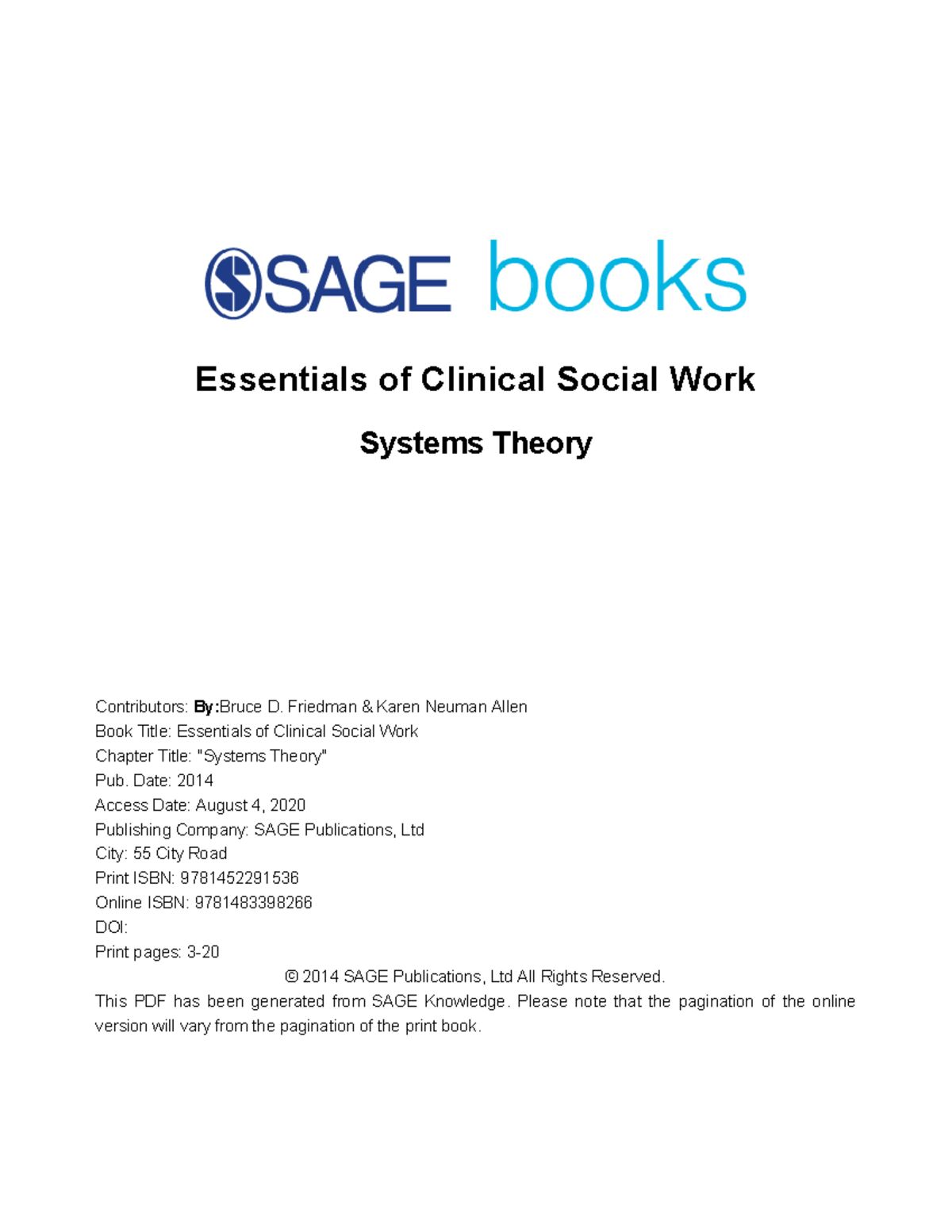 Systems Theory In Clinical Social Work Key Concepts And Applications