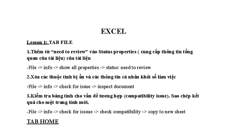 EXCEL Lesson 1: Basic Functions and Formatting Techniques - Studocu