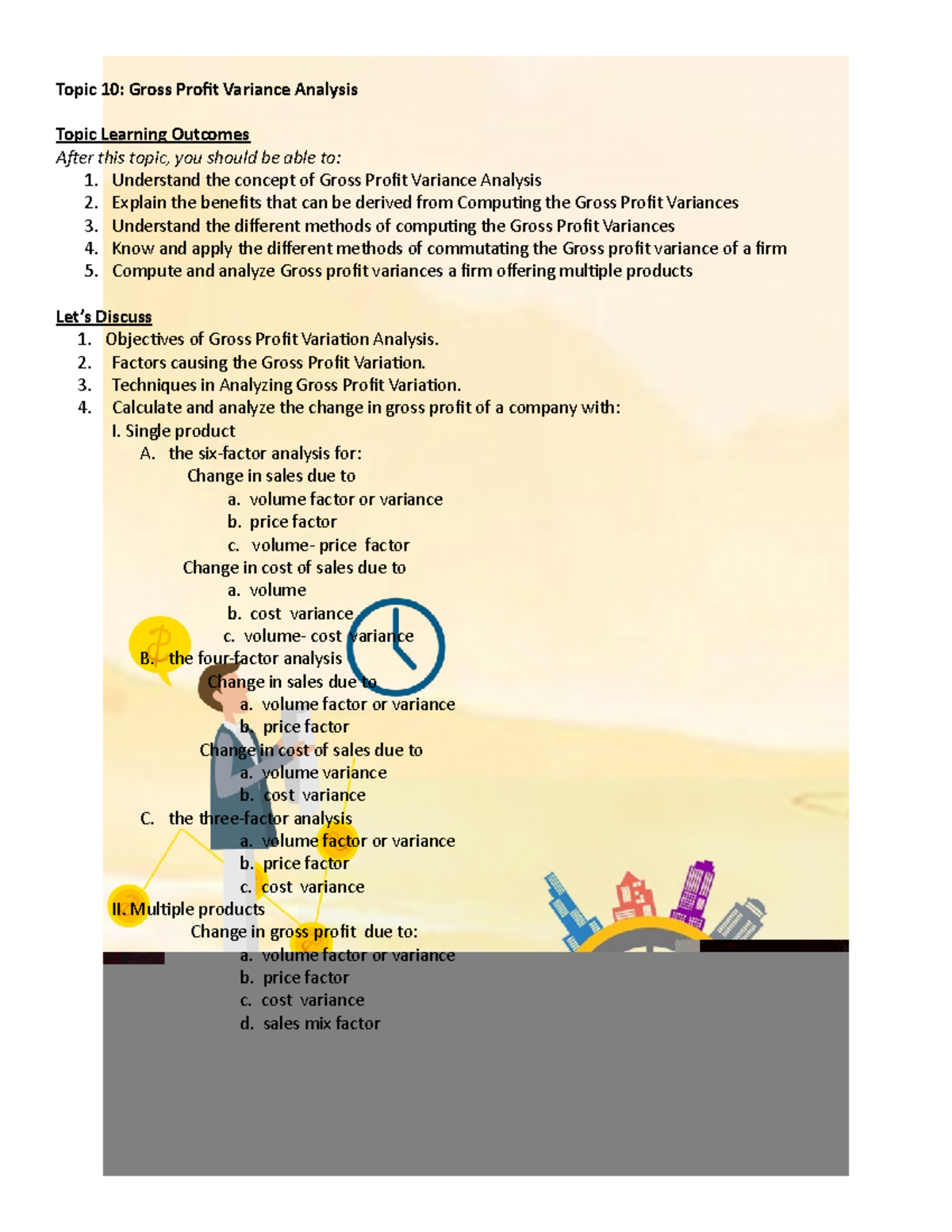 Gross Profit Variance Analysis - Understand the concept of Gross Profit ...