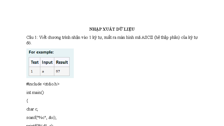 731882455-Lab NMLT: Phân Tích Chương Trình C Cơ Bản - Studocu