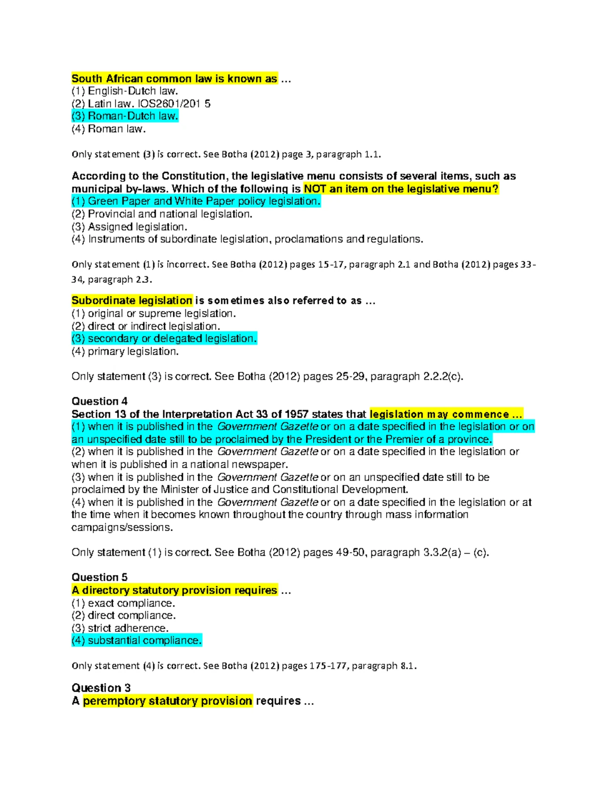MCQ and Answers - Warning: TT: undefined function: 32 Warning: TT: undefined function: 32 South ...