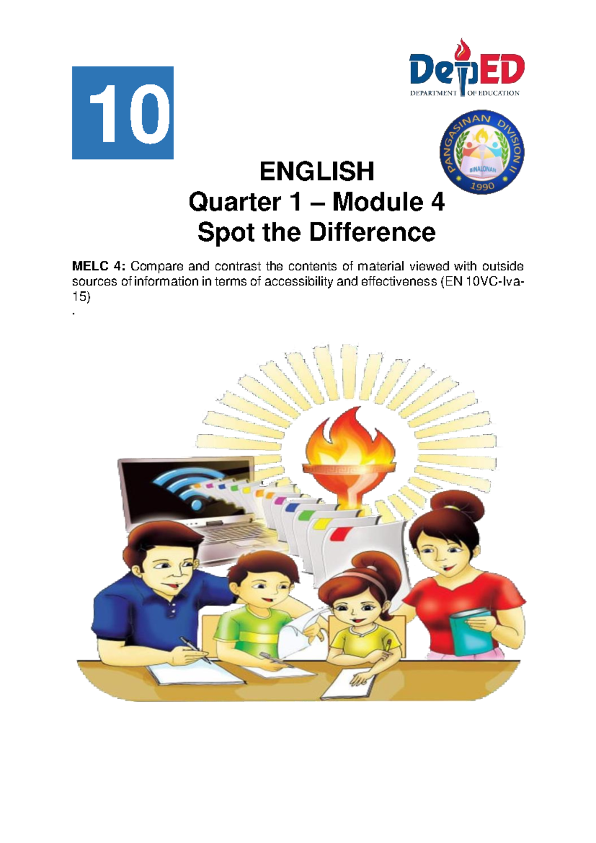 G10 Q1 Module 4 - English Notes on Conflict and Character Analysis ...