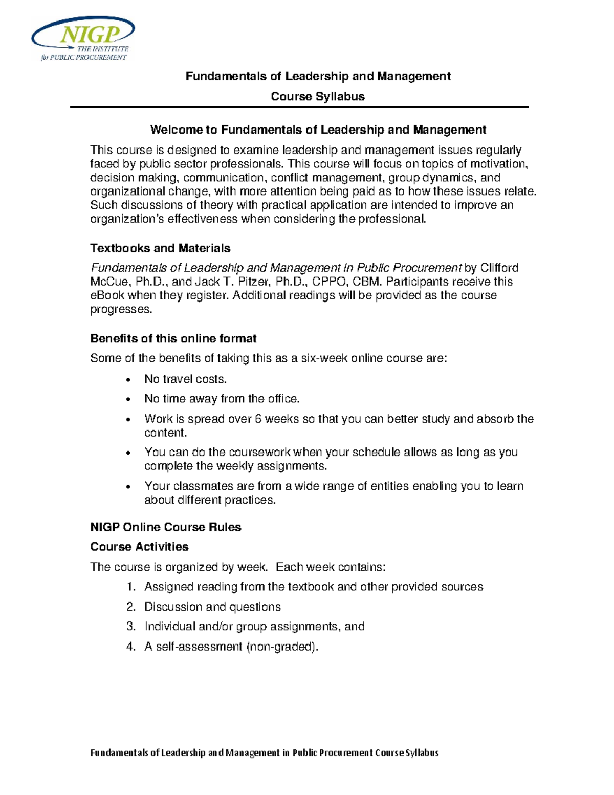 LEAD 101: Leadership and Management Course Syllabus Overview - Studocu