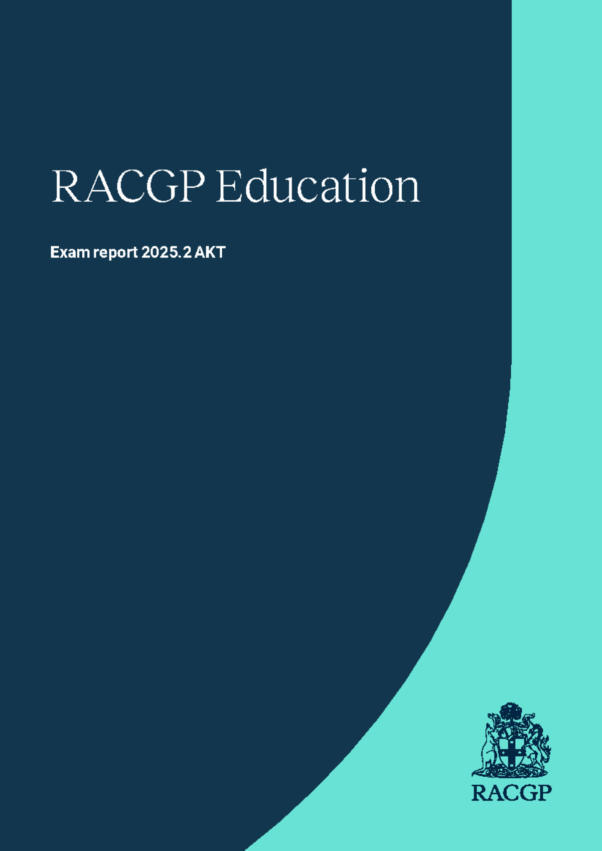 RACGP Education Exam Report 2025.2 AKT: Candidate Outcomes & Analysis ...