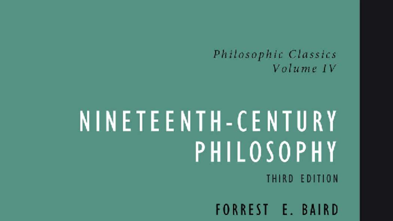 19th Century European Philosophy: Key Thinkers and Texts - Studocu
