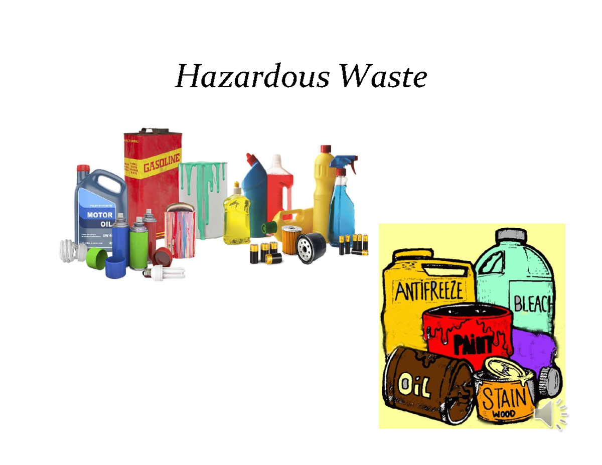 Hazardous Waste Overview: Types, Characteristics, and Management ...