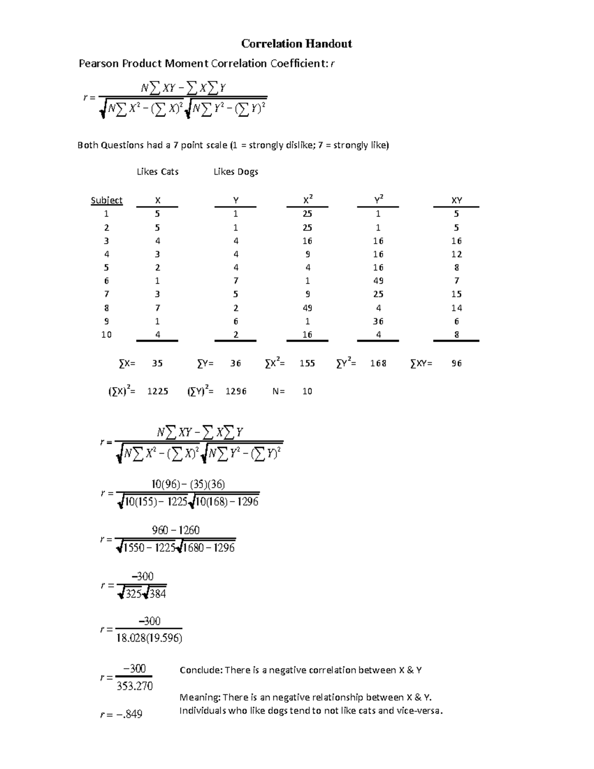 All 3 corr handouts-1 - notes + class practice - Correlation Handout ...