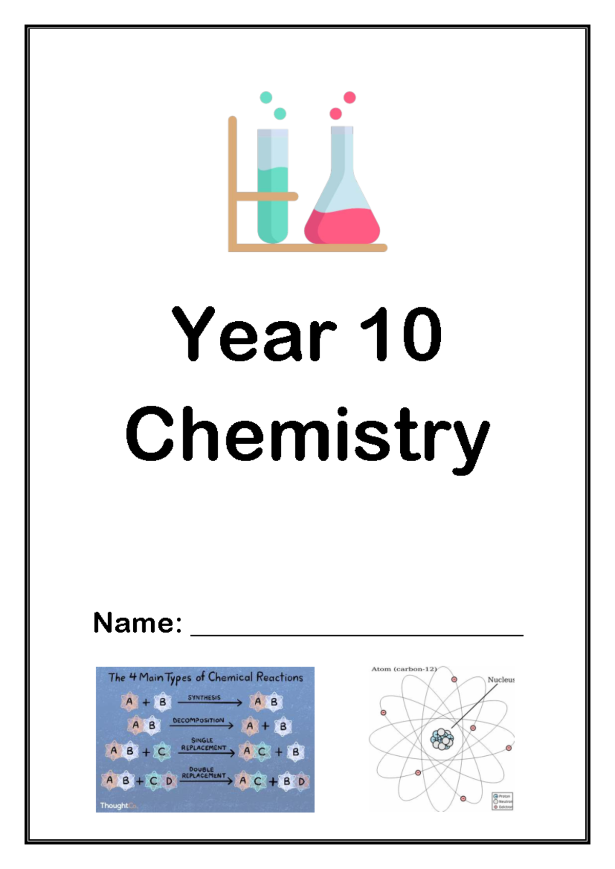 Year 10 Chemistry: Chemical Patterns & Bonding Worksheets - Studocu