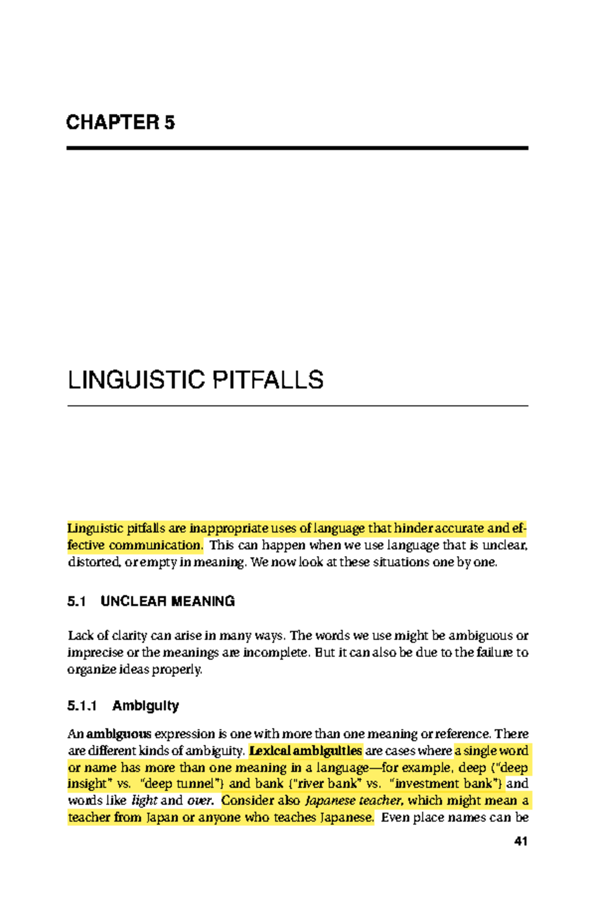LINGUISTIC PITFALLS: Understanding Ambiguity and Distortion in ...