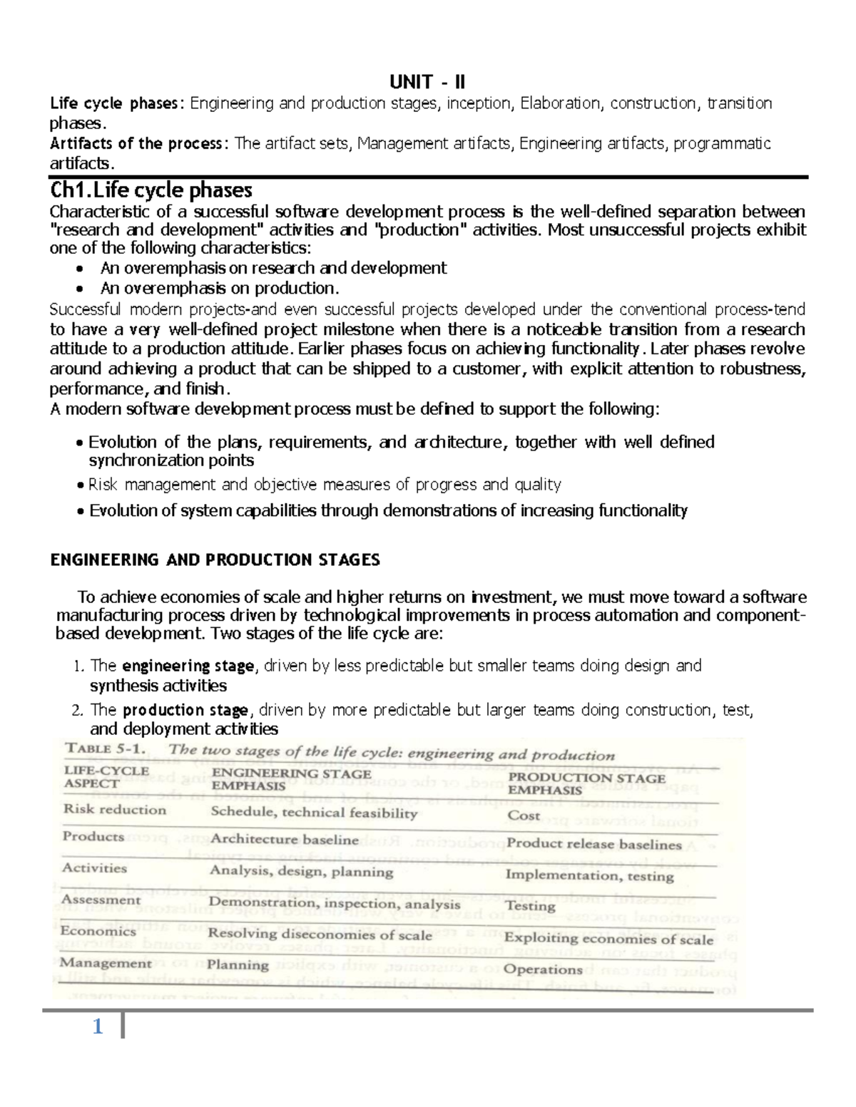 Engineering and Production Phases in Software Development (SPM Unit 2 ...