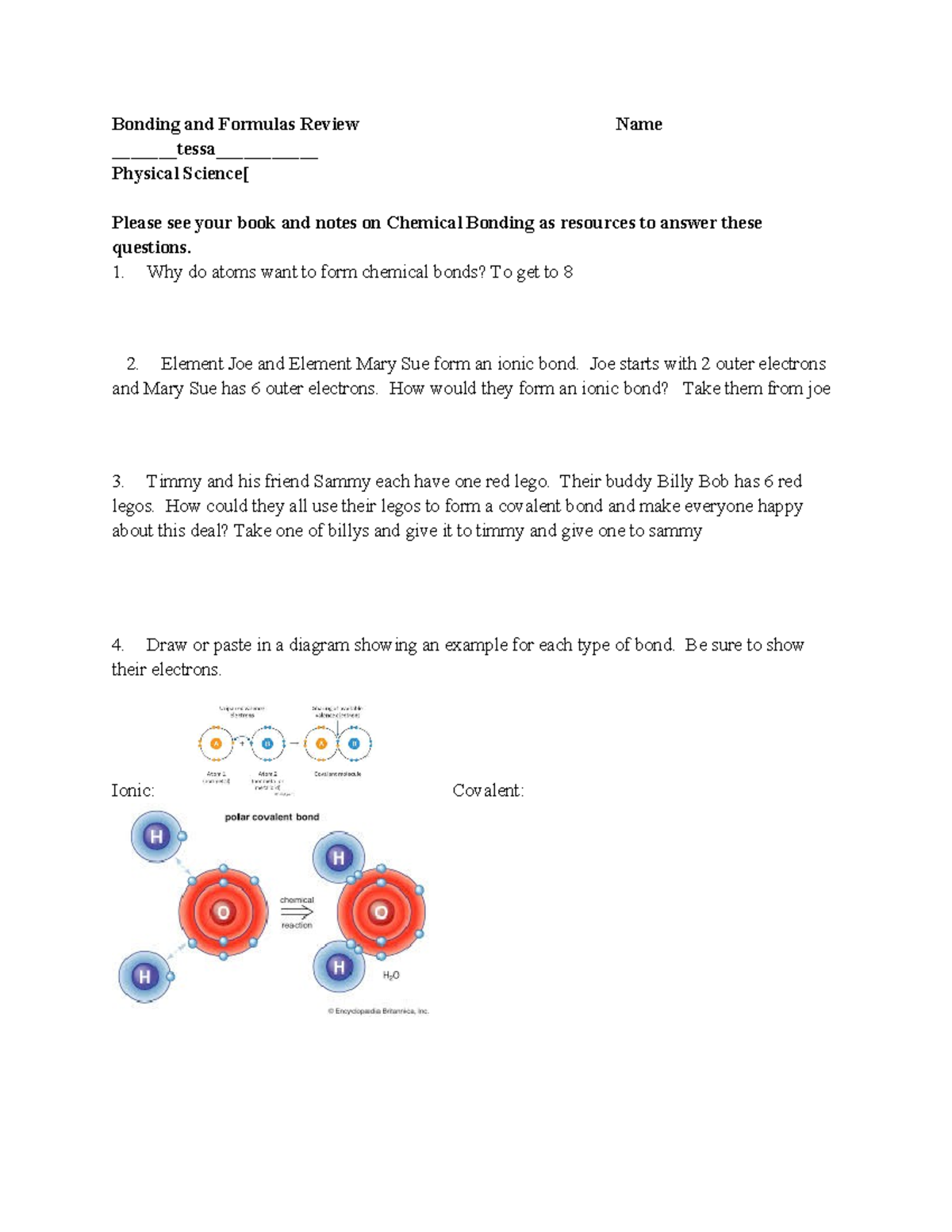 Chemical Bonding & Formulas Review - PHSC 101 Final Exam Notes - Studocu