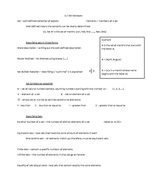 Understanding Subsets and Their Notations - Math 101 Lecture Notes - 2 ...