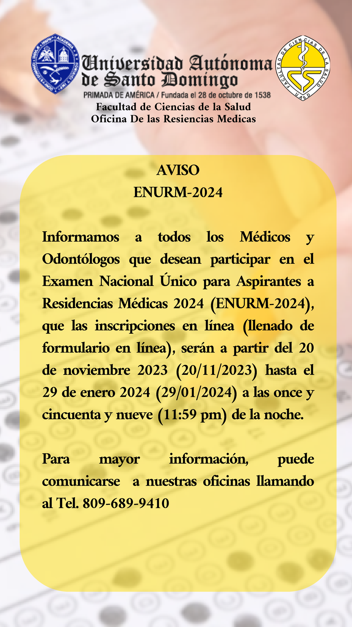 Instructivo para el Examen Nacional ENURM-2024: Inscripción y Pasos ...