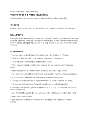 Grade 10 History June Exam Essay Dutch Colonisation OF THE CAPE - Grade ...