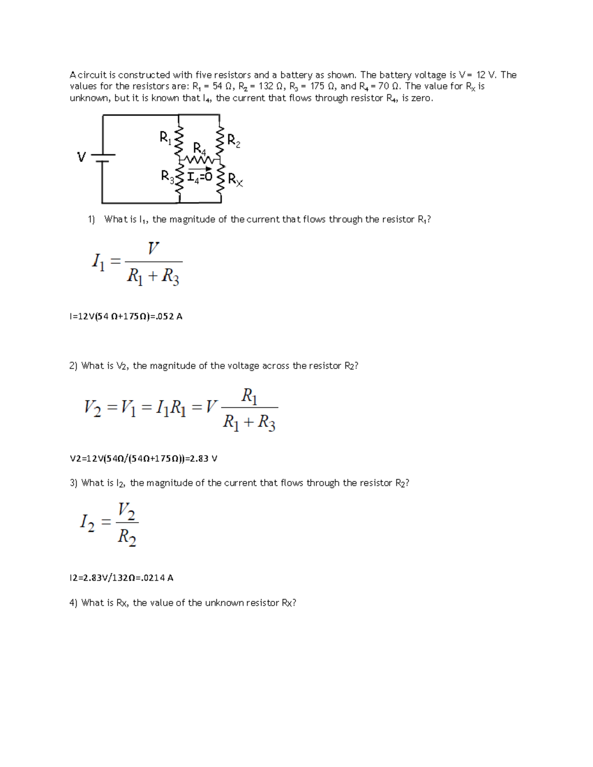 Physics 101 - Electric Current Practice & Circuit Analysis - Studocu