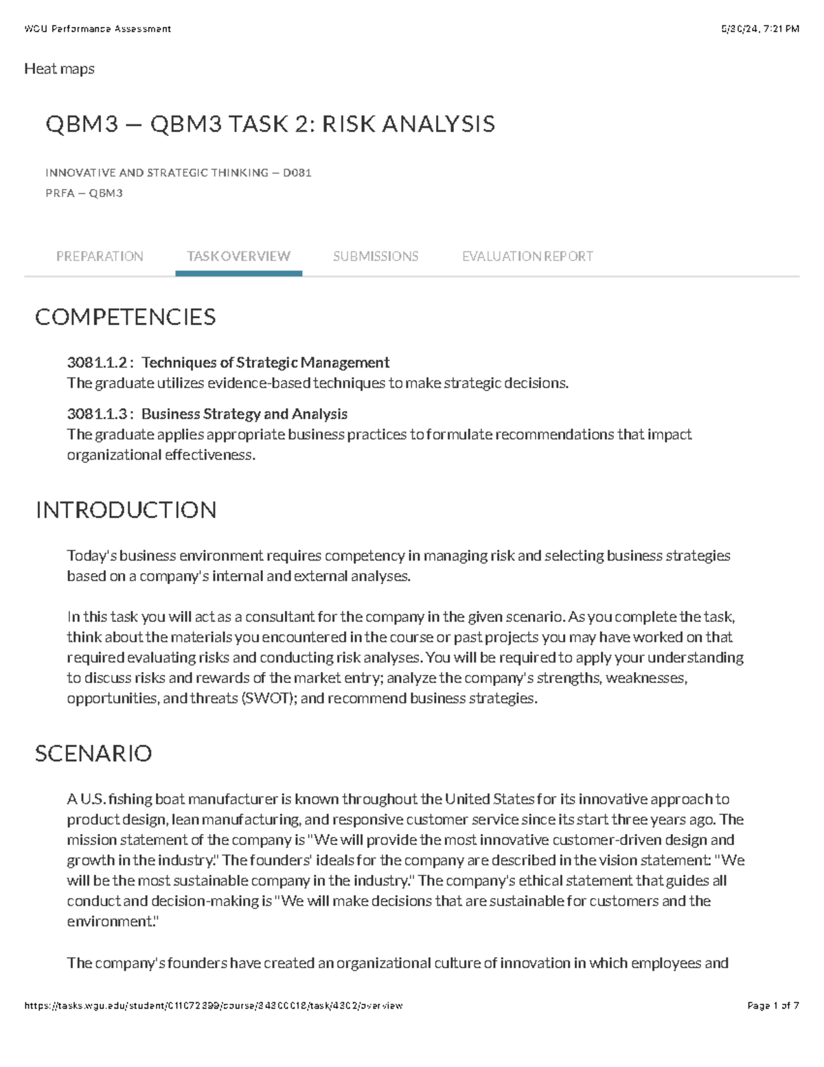 QBM3 Task 2: Risk Analysis and Strategic Thinking for Market Entry ...
