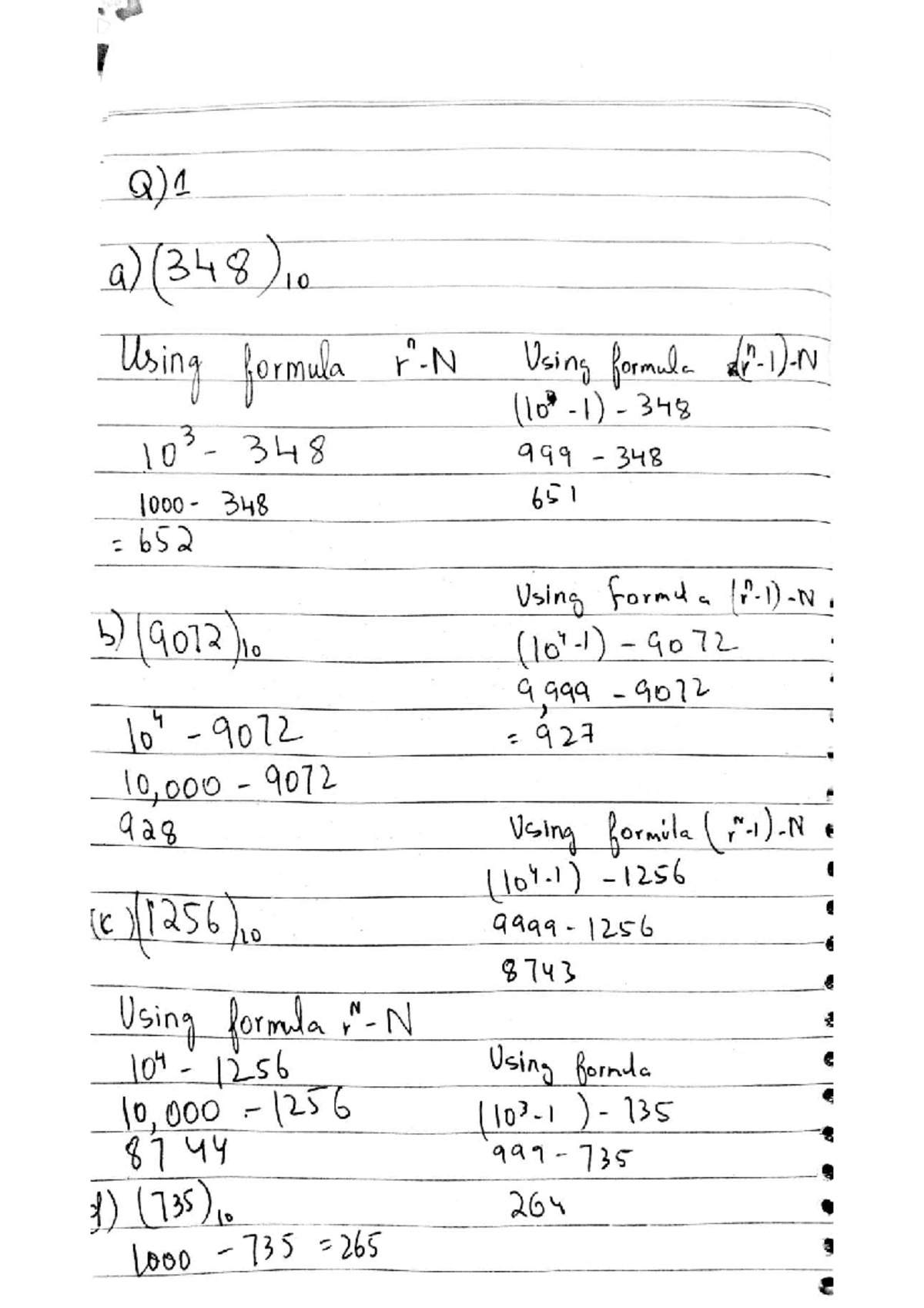 DLD Assignment 2: Formulas for Binary and Hexadecimal Conversions - Studocu