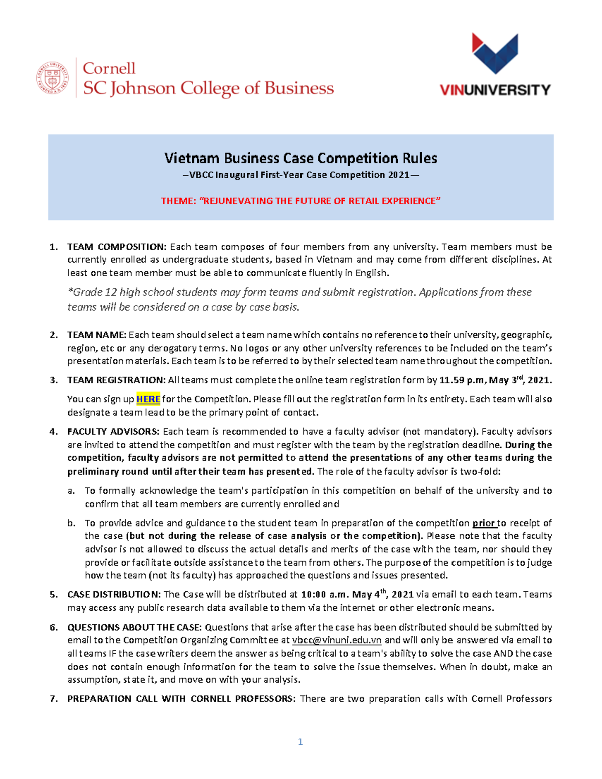 VBCC-2021 Case-Rules v F - Vietnam Business Case Competition Rules ...