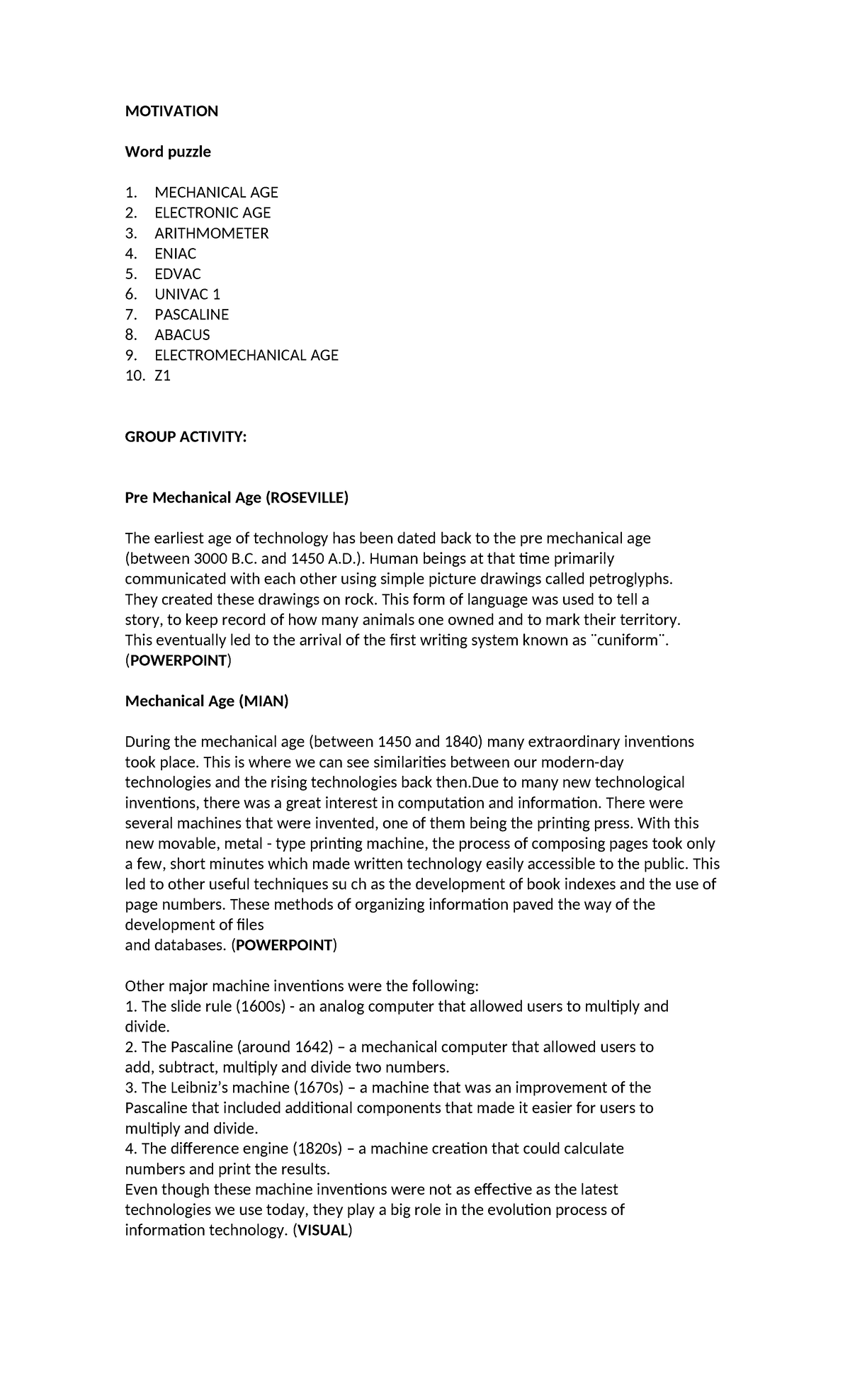 History of ICT: Evolution from Pre-Mechanical to Electronic Age (DEMO ...