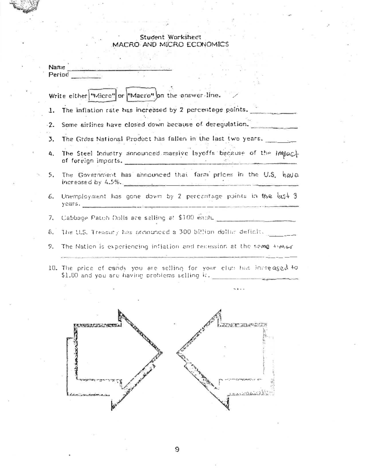 Micro vs Macro Economics Worksheet: Key Concepts and Exercises - Studocu