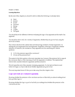 [Solved] How do we evaluate an inductive argument - Critical Thinking (CRIT 1101) - Studocu