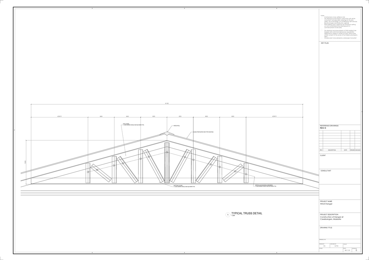 Truss Detail for Project WAAI Hangar Construction - 08/11/23 - Studocu