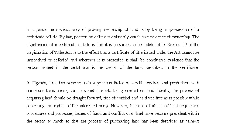 Fraud in Land Transactions: Understanding Ownership and Risks - LAW 101 ...