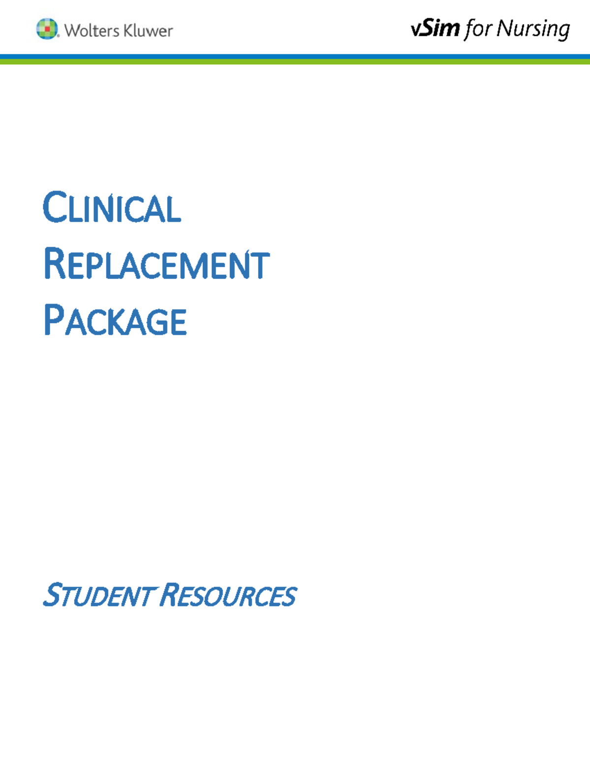 vSim Clinical Replacement Packet Instructions for Students - Studocu