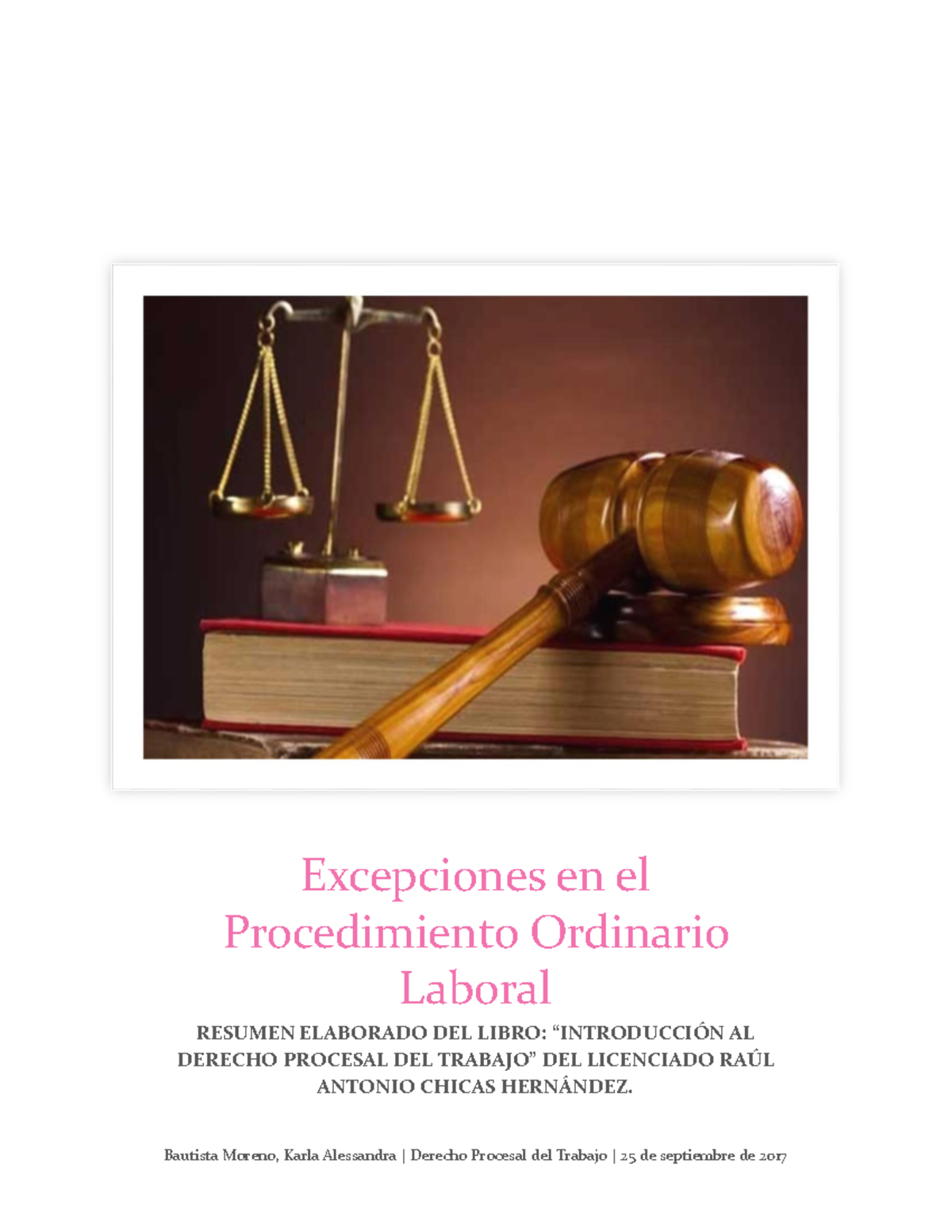 Excepciones en el Procedimiento Laboral Ordinario - Derecho Procesal ...