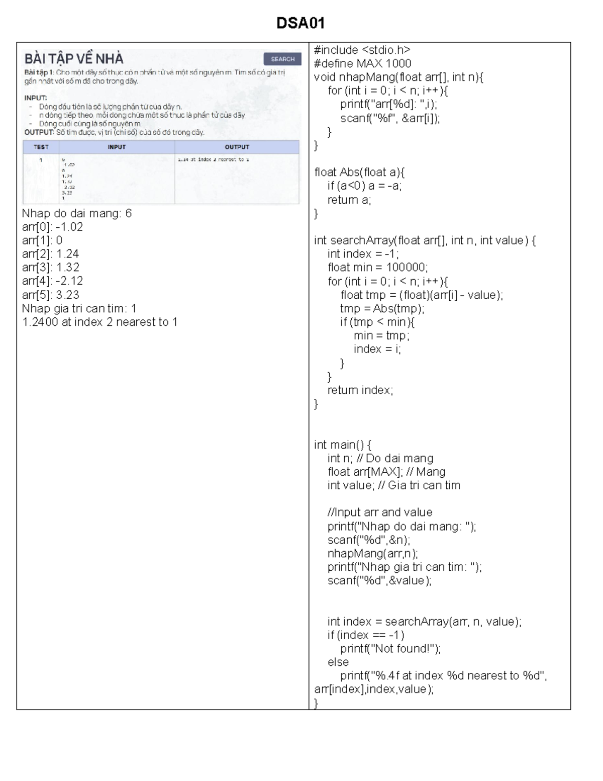 DSA01 Assignments 1: Data Structures and Algorithms Overview - Studocu