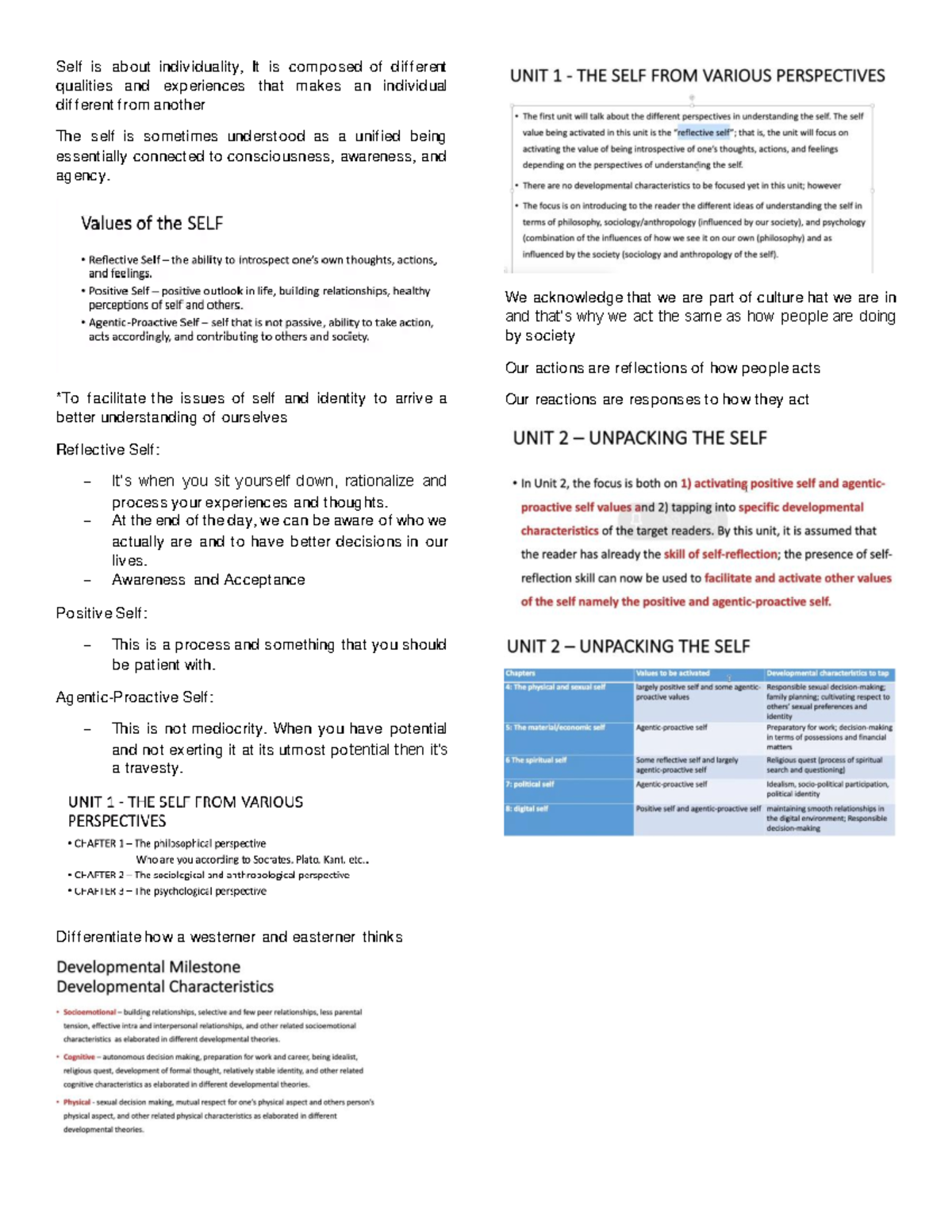 UTS-Final-Notes: Understanding the Nature of Self and Identity - Studocu