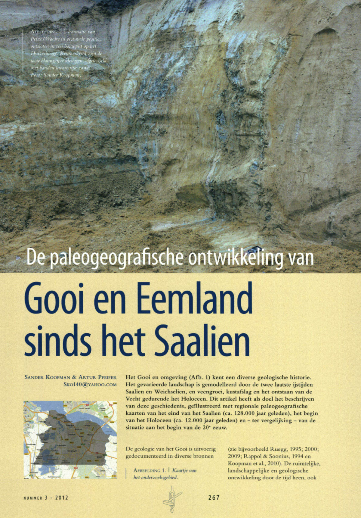 Paleogeografie van Gooi en Eemland: Ontwikkeling sinds het Saalien ...