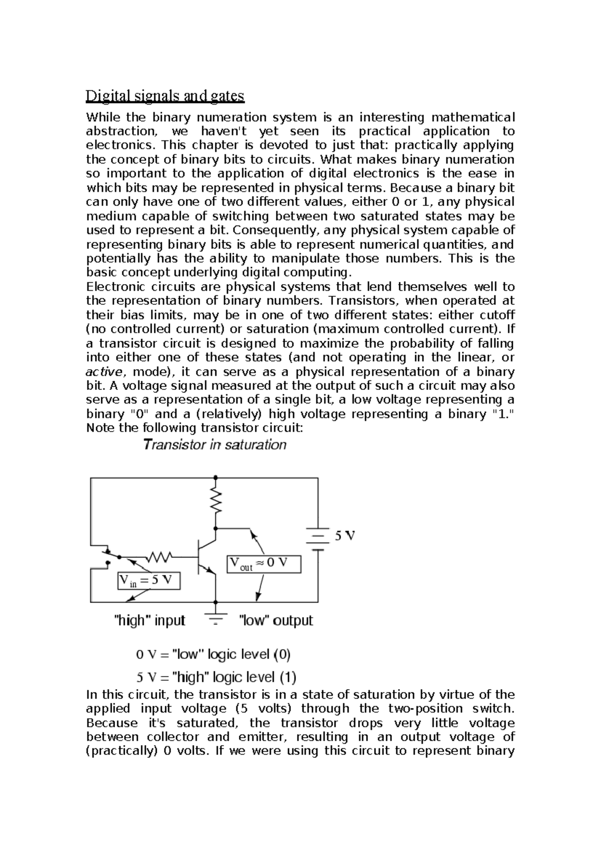 Digital signals and gates: Understanding binary circuits and logic ...