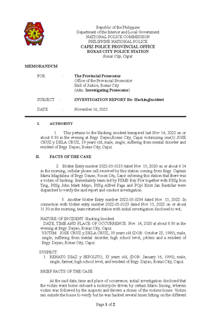 PNP-Police Operational Procedure - This police operational procedure is ...