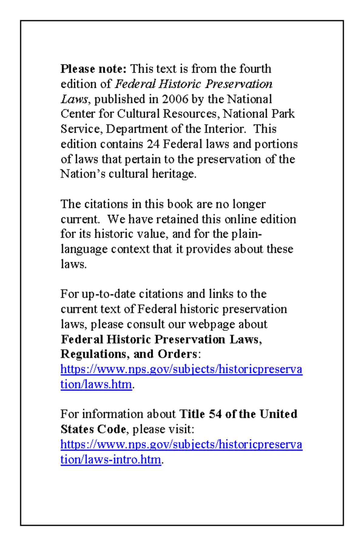 USFG 1990 Native American Graves Protection and Repatriation Act - Please note: This text is ...