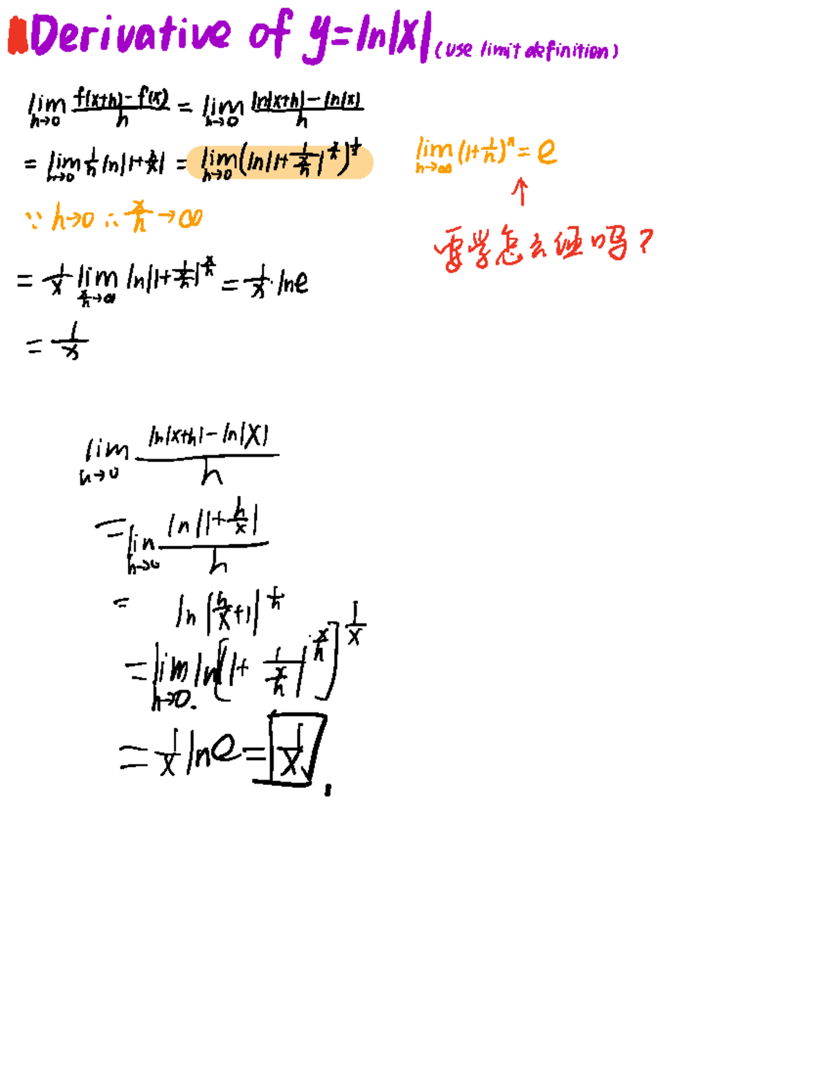 Calculus AB: Derivatives and Limit Definitions Study Notes - Studocu