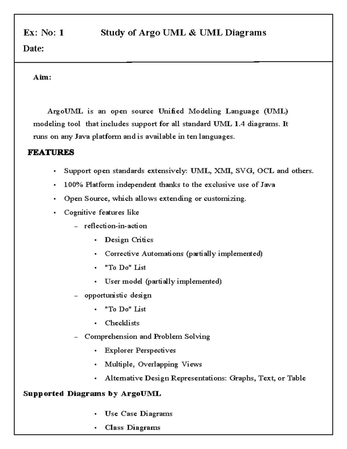 OOSE Final Exam: ArgoUML & Passport Automation System Diagrams - Studocu