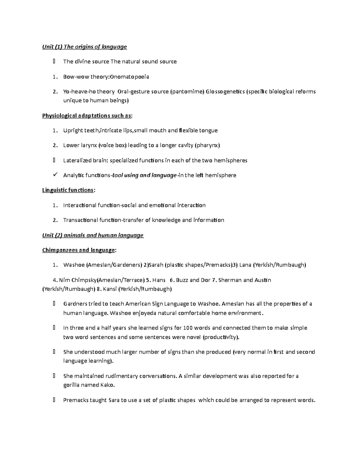 The Study of Language: Summary of Key Concepts from 9 Units - Studocu