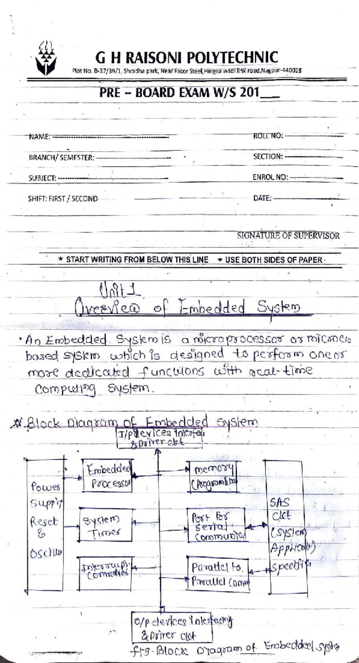 Pre Board Exam 201: Unit 2 Microcontroller Architecture Overview - Studocu