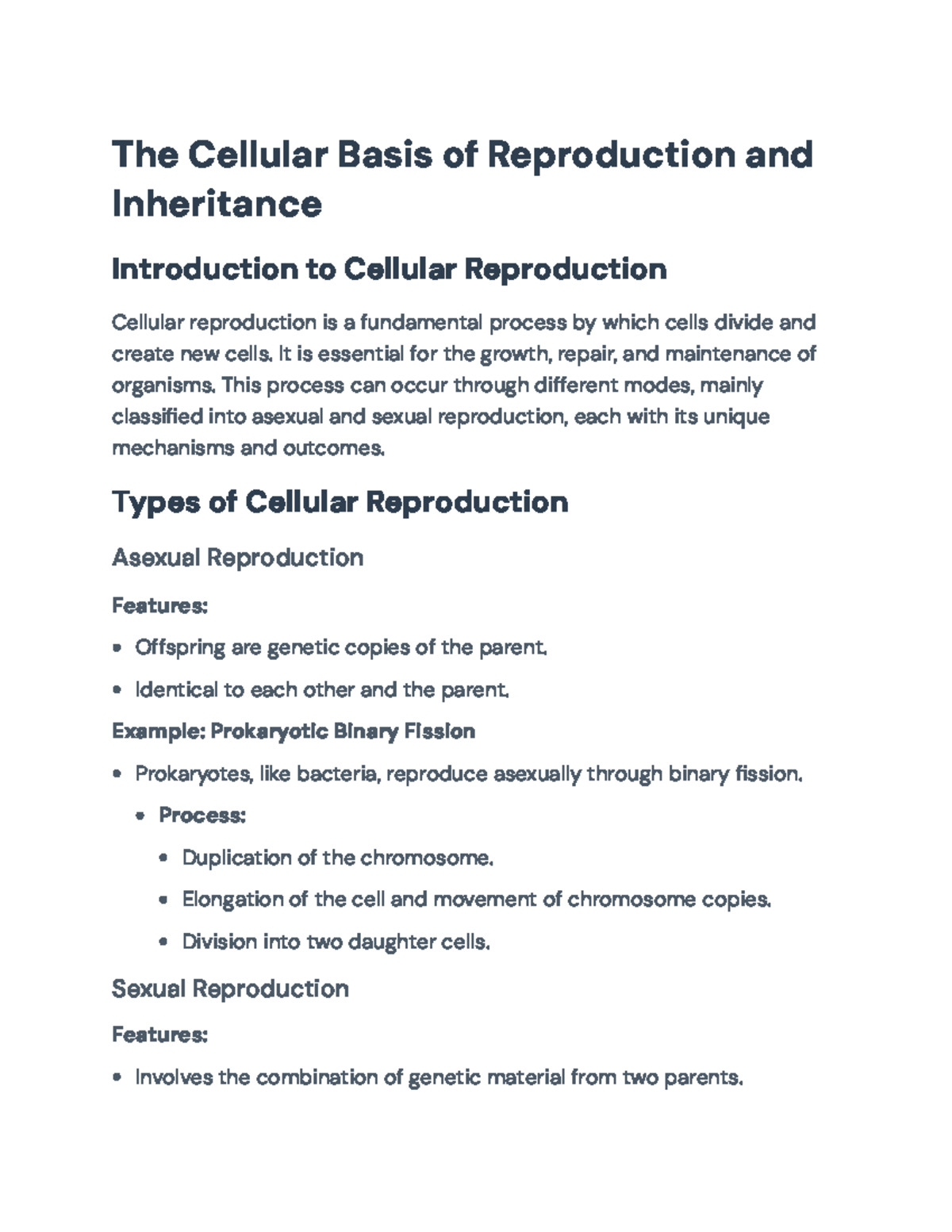 Cellular Reproduction and Inheritance: Understanding Mitosis and Cancer ...