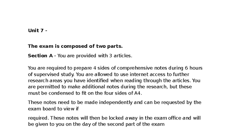 Unit 7 Comprehensive Exam Notes on Antimicrobial Resistance - Studocu