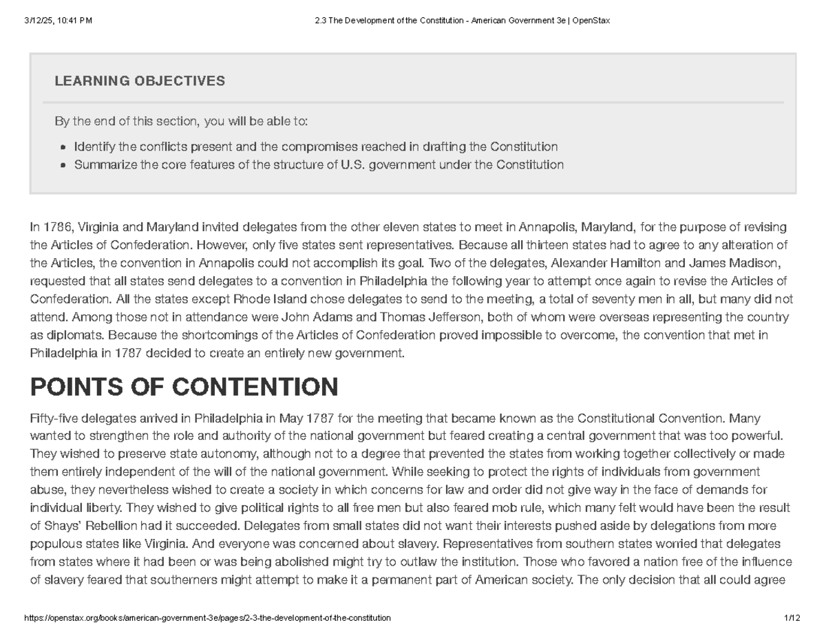 Compromise and Constitutional Design: Foundations of American ...