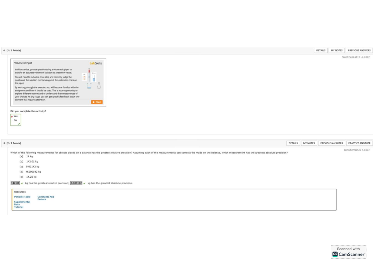 Volumetric Pipet Lab Skills - SlowChemLab13 LS.6.007 - Studocu
