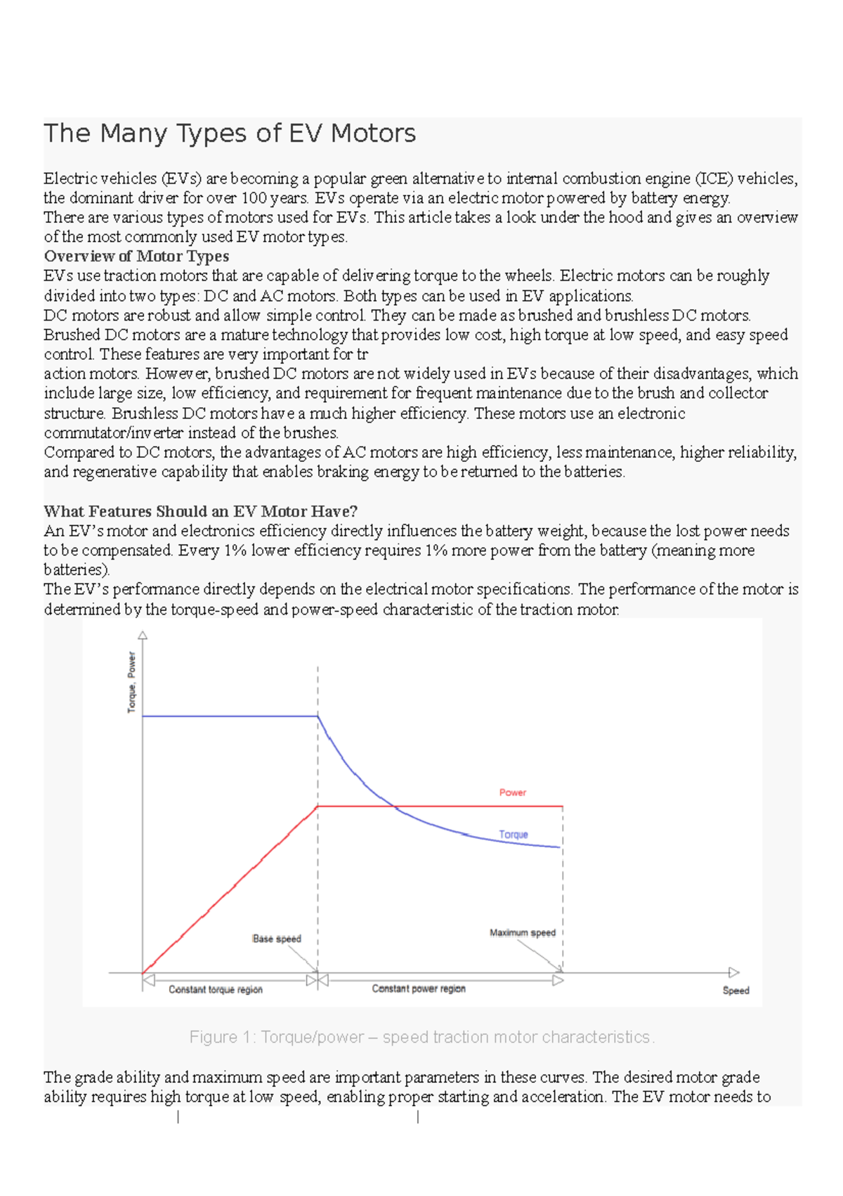 Unit III - lecture notes - The Many Types of EV Motors Electric ...