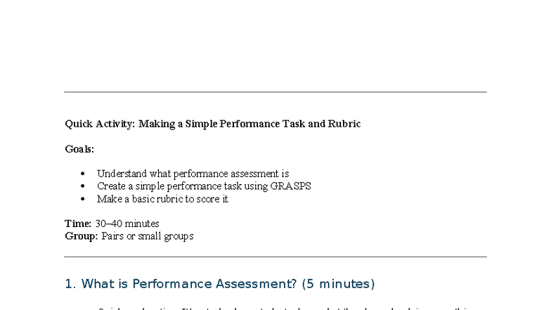 Alfie-pogi - A grasps model - Quick Activity: Making a Simple ...